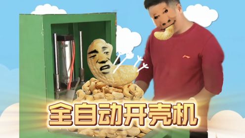 海南大爷发明全自动开壳机，工人再也不担心腰果开壳累了#我爱发明#发明_高清1080P在线观看平台_腾讯视频
