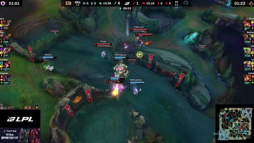 2024英雄联盟职业联赛夏季赛_LPL夏季赛RNGvsTT_汤圆牛头先手入侵野区1XNEZ伏击收割XZZ_高清1080P在线观看平台_腾讯视频