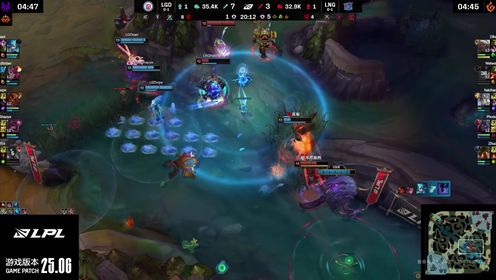 2025英雄联盟职业联赛第二赛段_LPL第二赛段小组赛第2日_ZHUO泰坦先手强开ZIKA狼母补充伤害连斩两人_高清1080P在线观看平台_腾讯视频