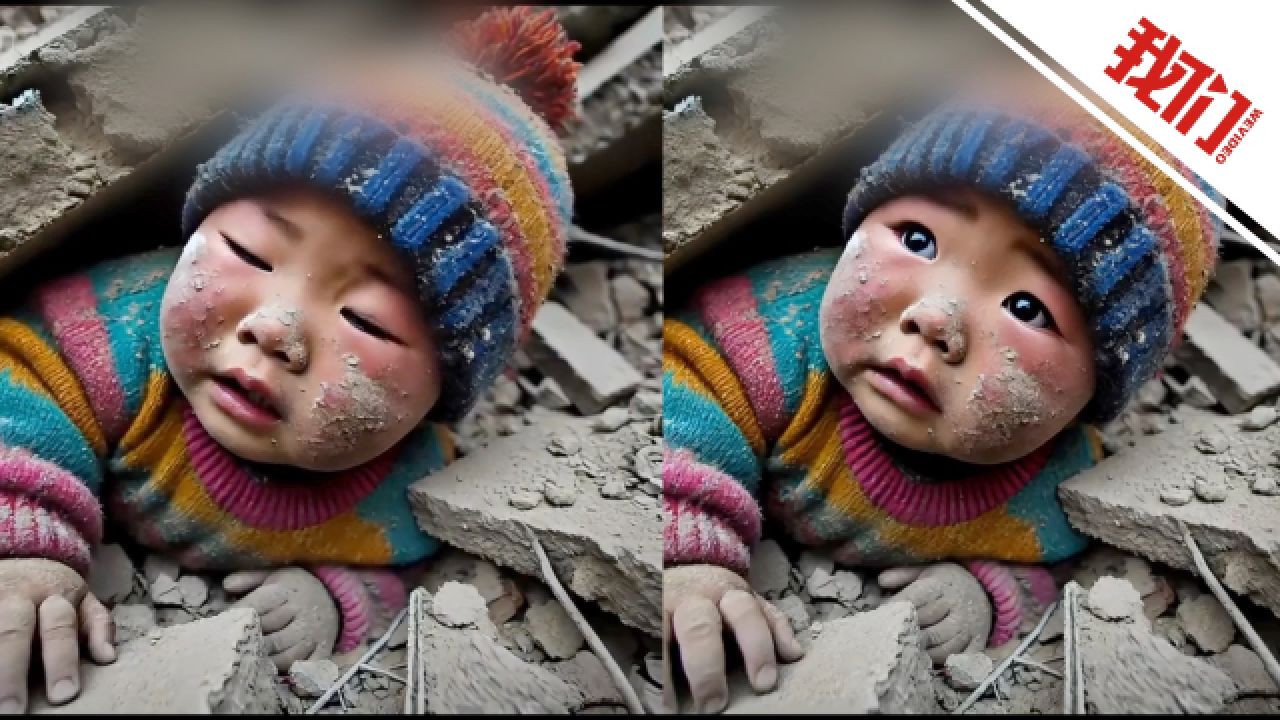 较真|西藏日喀则地震这个被压在废墟下的小男孩是AI生成的_高清1080P在线观看平台_腾讯视频