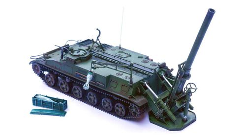 AM1/72俄罗斯2S4“郁金香”240mm自行迫击炮树脂成品模型开箱测评_高清1080P在线观看平台_腾讯视频