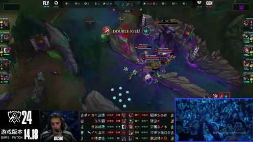 2024英雄联盟全球总决赛_S14八强淘汰赛：GENvsFLY_Fly奇思妙想暗中偷龙Massu迷惑失误点果送头_高清1080P在线观看平台_腾讯视频