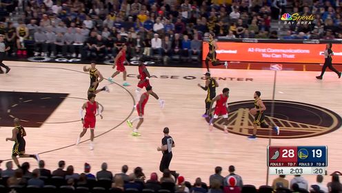 金州勇士_NBA常规赛：开拓者106-126勇士_四分卫式大长传跨越全场亨德森快马加鞭1V0腾空重扣_高清1080P在线观看平台_腾讯视频