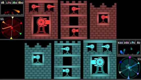 红蓝阵营摆出来，6门大炮+1个指挥大风车。_高清1080P在线观看平台_腾讯视频