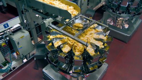 薯片完美出炉后在装袋前还有最后工序，精准称重仪在此大显身手！_高清1080P在线观看平台_腾讯视频