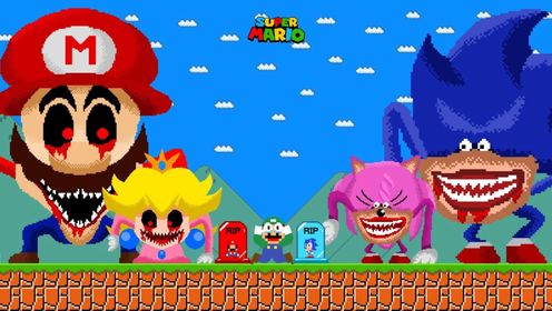级马里奥兄弟迷宫大乱斗中SHINMARIO与SHINSONIC家族的进化_高清1080P在线观看平台_腾讯视频