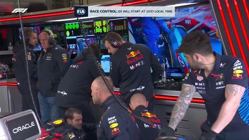 纵情F1_2024F1英国大奖赛排位赛_底板果然受损了！红牛P房工程师紧急修理赛车_高清1080P在线观看平台_腾讯视频