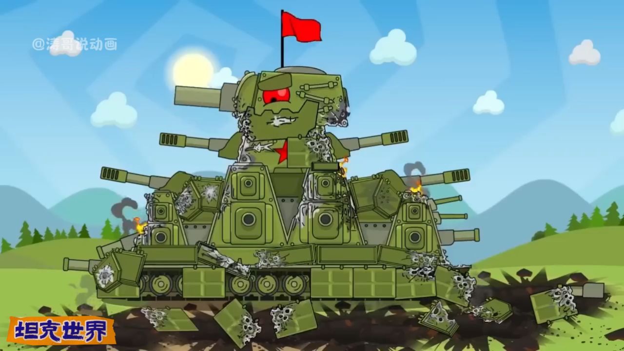 坦克动画：KV-44M怪物坦克的历史，隐藏着怎样的传奇故事？_高清1080P在线观看平台_腾讯视频