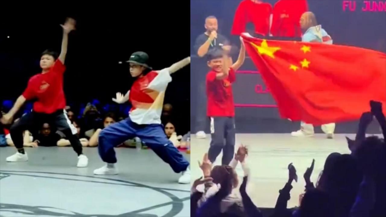 中国小孩哥闯入全球街舞总决赛！连胜日法成人选手，举国旗燃爆全场_高清1080P在线观看平台_腾讯视频