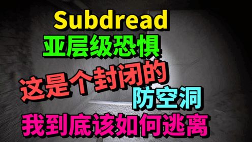 Subdread亚层级-为了躲避它的追击，我进入了地下防空洞中，可这里也不安全-游戏解说_高清1080P在线观看平台_腾讯视频