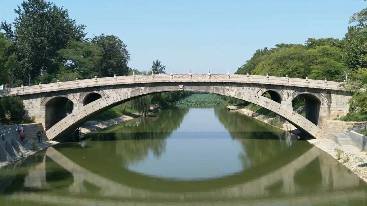 赵州桥，单孔坦弧敞肩石拱桥典范，感受古代工匠们的智慧和才能_高清1080P在线观看平台_腾讯视频