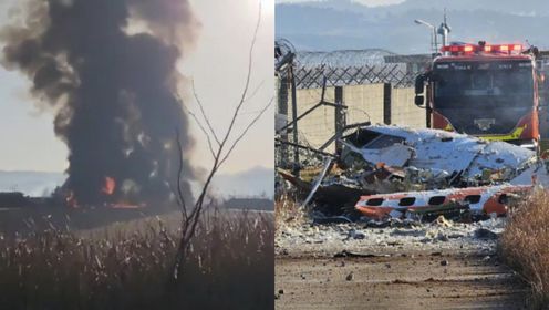 济州航空7C2216航班起火致28人死亡，事发前曾喷出火花！60秒回看全程_高清1080P在线观看平台_腾讯视频