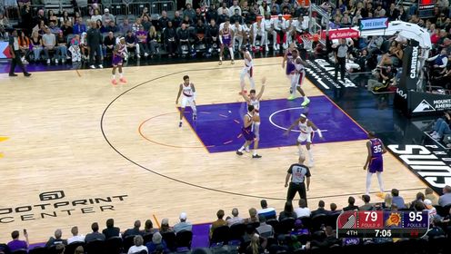 菲尼克斯太阳_NBA常规赛：开拓者97-103太阳_这可是他的拿手好戏布克干拔中投稳稳命中_高清1080P在线观看平台_腾讯视频