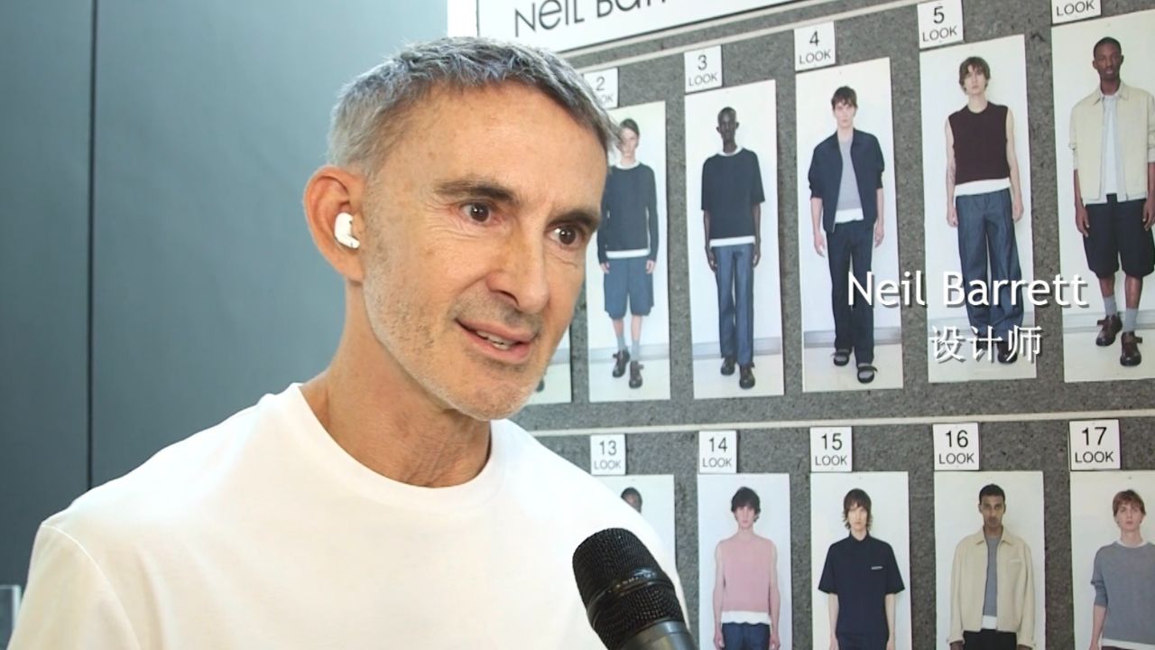 2025春夏米兰男装周特别内容：NEILBARRETT设计师秀后采访_高清1080P在线观看平台_腾讯视频