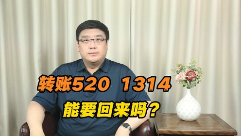 520、1314这种特殊含义的转账，分手后能要回来吗？_高清1080P在线观看平台_腾讯视频